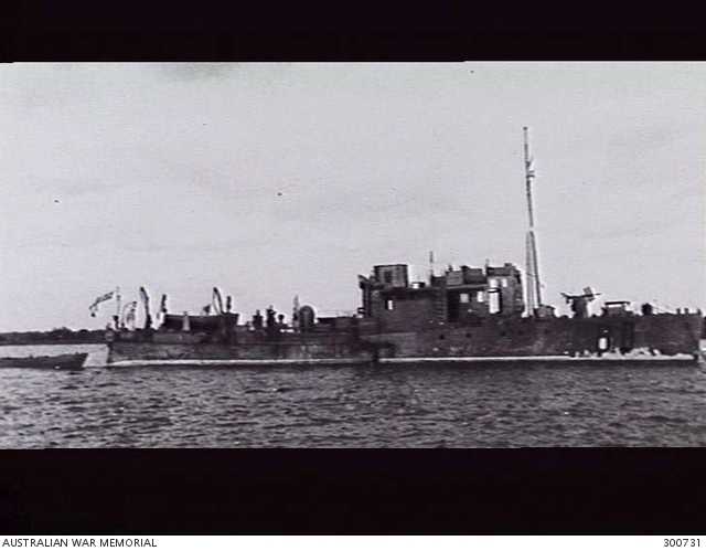 STARBOARD SIDE VIEW OF THE PATROL VESSEL HMAS VIGILANT, WHICH WAS ...