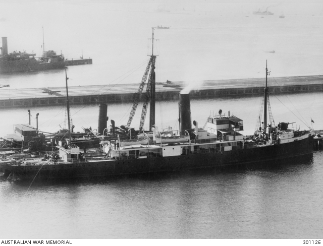 WILLIAMSTOWN, VIC. 1939-11-21. AERIAL STARBOARD SIDE VIEW OF THE ...