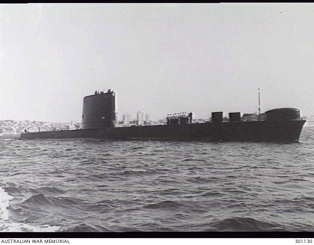 SYDNEY, NSW. STARBOARD SIDE VIEW OF THE SUBMARINE HMAS OTWAY (II ...