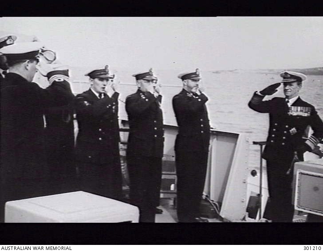 INVERGORDON, SCOTLAND. 1955-09. THE COMMANDER IN CHIEF OF THE HOME ...