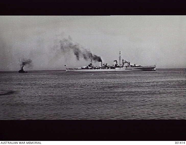 C.1937. STARBOARD SIDE VIEW OF THE CRUISER HMAS SYDNEY (II) (EX HMS ...
