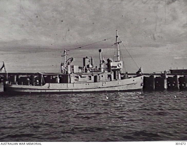 KINGSCOTE, KANGAROO ISLAND, SA. 1957-06-03. STARBOARD SIDE VIEW OF THE ...