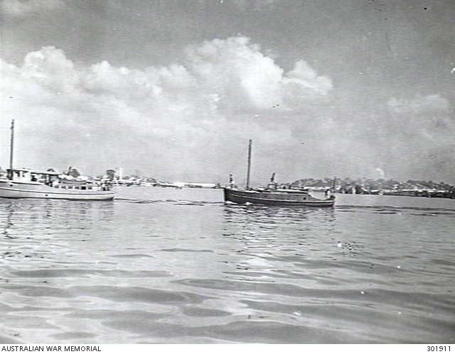 BRISBANE, QLD. 1944-03-15. PORT SIDE VIEW OF THE NAVAL AUXILIARY PATROL ...