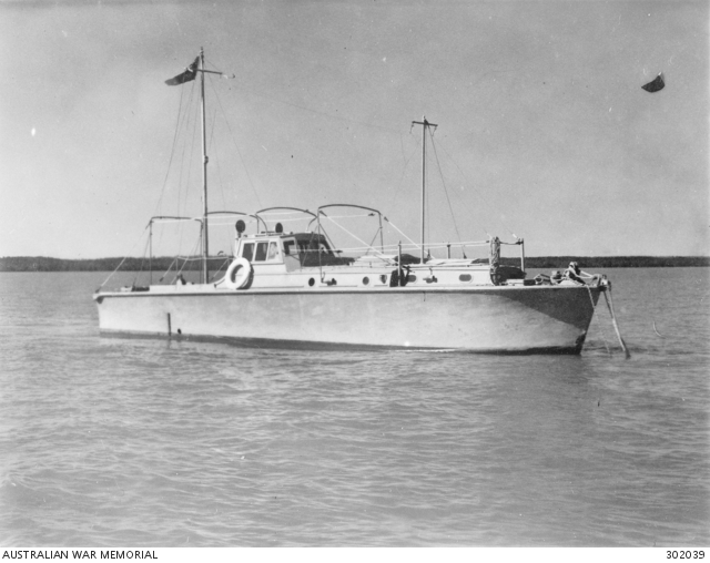 DARWIN, NT. 1941-05-12. STARBOARD SIDE VIEW OF THE CHANNEL PATROL BOAT ...