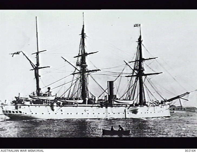 STARBOARD QUARTER VIEW OF THE THIRD CLASS CRUISER HMS CORDELIA. AS SHE ...
