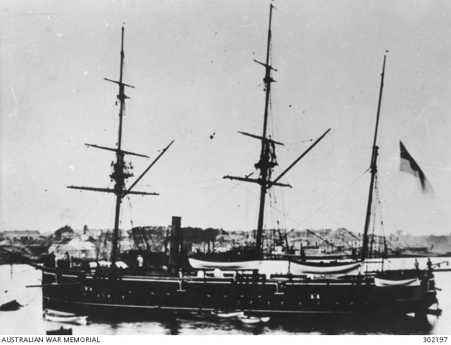C.1886. PORT SIDE VIEW OF THE SCREW SLOOP HMS FLYING FISH AFTER ...
