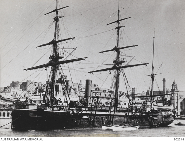PORT BOW VIEW OF THE SCREW GUNVESSEL HMS RAMBLER WHICH WAS FITTED OUT ...