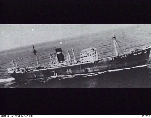 1951. AERIAL STARBOARD SIDE VIEW OF THE SOVIET FREIGHTER ADMIRAL ...