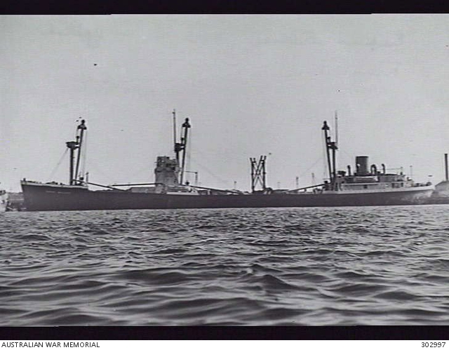 1949-06-09. PORT SIDE VIEW OF THE BRITISH VESSEL BENARTY, EX EMPIRE ...