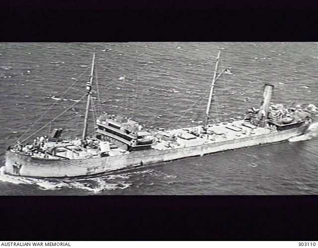 AERIAL PORT SIDE VIEW OF THE AMERICAN TANKER SS CITIES SERVICE BOSTON ...