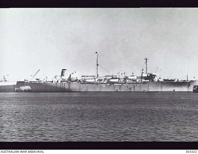 1950-03-03. STARBOARD SIDE VIEW OF THE AMERICAN TRANSPORT GENERAL W C ...