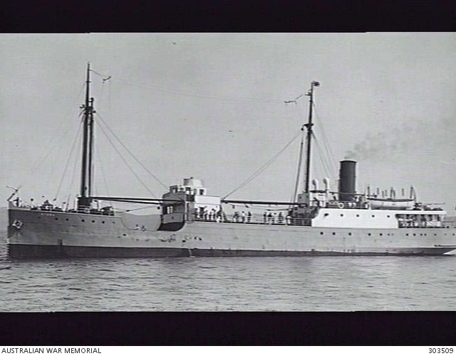 ALBANY, WA. PORT SIDE VIEW OF THE AUSTRALIAN CARGO VESSEL MV KYBRA ...