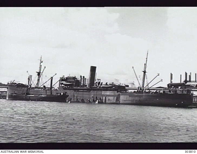PORT SIDE VIEW OF THE BRITISH CARGO VESSEL PORT WELLINGTON WHICH WAS ...