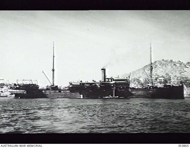 1941-06-12. STARBOARD SIDE VIEW OF THE DUTCH CARGO VESSEL SS ROGGEVEEN ...