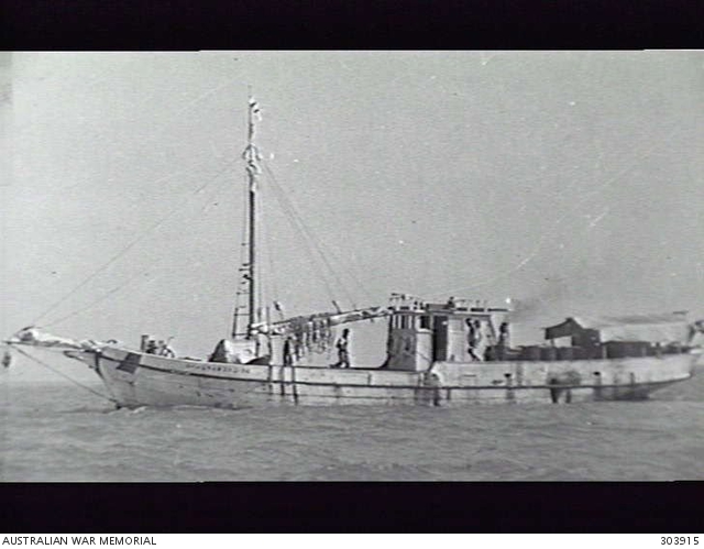 DARWIN, NT. 1940-11-19. PORT SIDE VIEW OF THE JAPANESE SHELL CULTURE ...