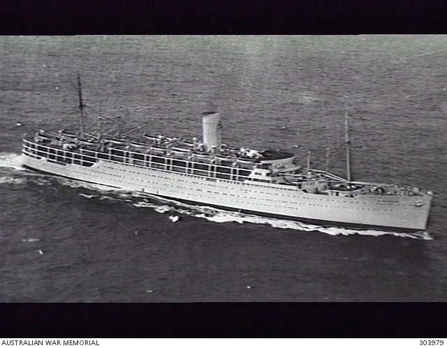 AERIAL STARBOARD BOW VIEW, TAKEN PRIOR TO WORLD WAR 2, OF THE BRITISH ...