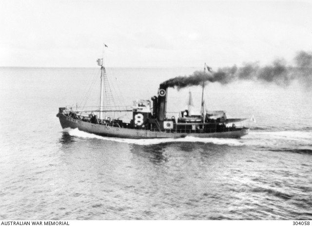 PORT SIDE VIEW OF THE JAPANESE WHALE CATCHER TONAN MARU NO 8. NOTE THE ...