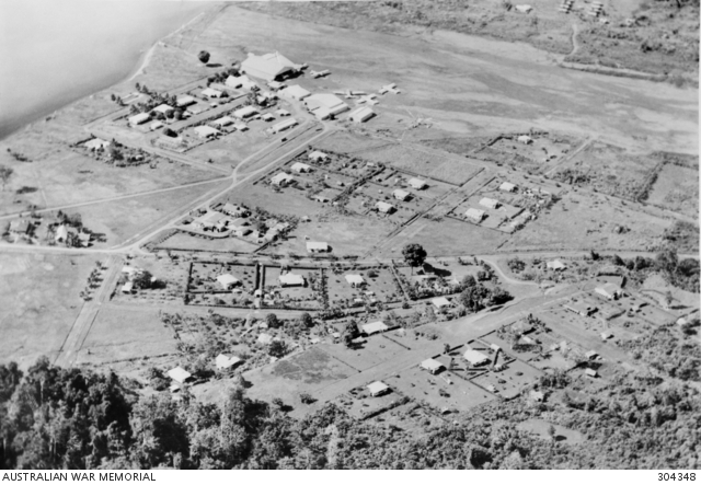 LAE, NEW GUINEA. AERIAL VIEW PRIOR TO THE JAPANESE OCCUPATION. AT THE ...
