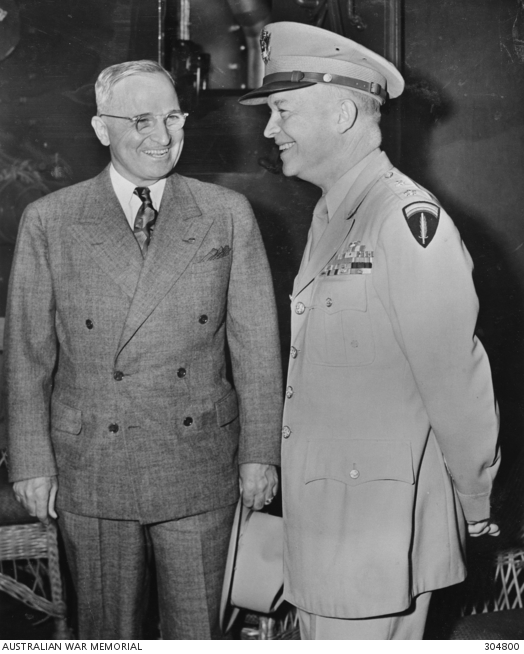 ANTWERP, BELGIUM. 1945-07. UNITED STATES PRESIDENT HARRY S. TRUMAN ...