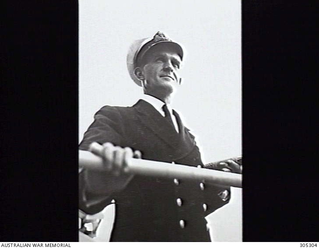 C.1947. LIEUTENANT COMMANDER W. K. TAPP RAN, COMMANDING OFFICER OF THE ...