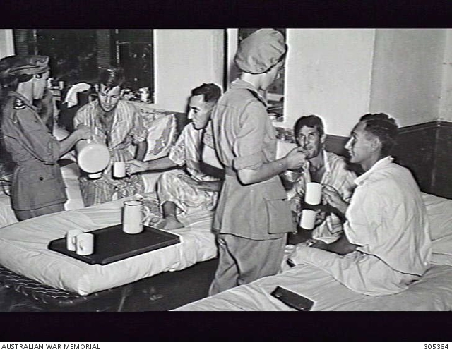 SINGAPORE, 1945. AUSTRALIAN NURSES OF THE 2ND/14TH AUSTRALIAN GENERAL ...