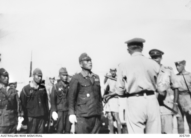 NAMATANAI, NEW IRELAND. 1945-09-19. THE SURRENDER OF GENERAL ITO ...