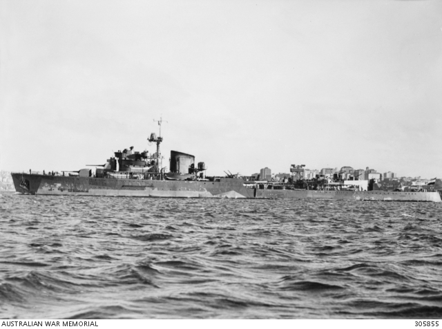 SYDNEY, NSW. C.1942. PORT VIEW OF THE DUTCH FLOTILLA CRUISER TROMP ...
