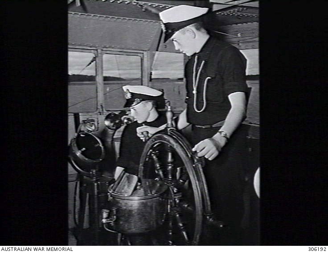HMAS CERBERUS, FLINDERS NAVAL DEPOT, VIC. C.1950. CADET MIDSHIPMEN AT ...