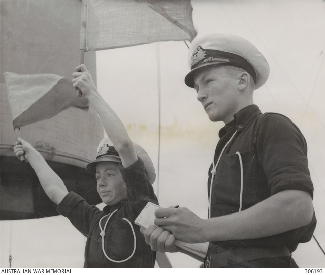HMAS CERBERUS, FLINDERS NAVAL DEPOT, VIC. C.1950. CADET MIDSHIPMEN AT ...