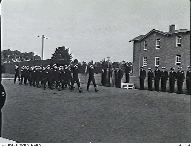HMAS CERBERUS, FLINDERS NAVAL DEPOT, VIC. 1956-04-25. CADET MIDSHIPMEN ...