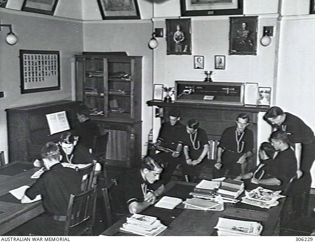 HMAS CERBERUS, FLINDERS NAVAL DEPOT, VIC. C.1950. CADET MIDSHIPMEN ...