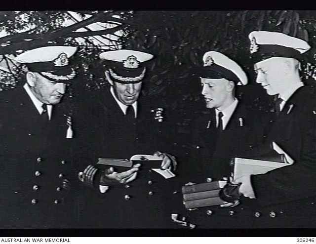 HMAS CERBERUS, FLINDERS NAVAL DEPOT, VIC. 1955-03-11. NEW ZEALAND CADET ...