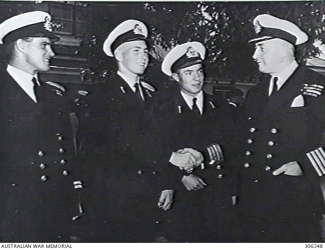 HMAS CERBERUS, FLINDERS NAVAL DEPOT, VIC. 1955-03-11. NEW ZEALAND CADET ...