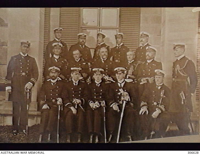 C.1912. GROUP PORTRAIT OF SENIOR OFFICERS OF THE RAN. (NAVAL HISTORICAL ...