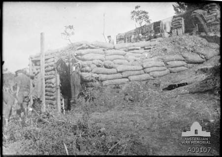 The 10th Light Horse Regimental Aid Post (RAP) constructed from ...