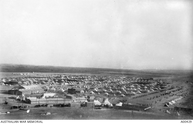 The 1st Australian Division camp and artillery lines. | Australian War ...