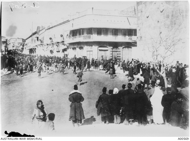 Divisional Commander, Lieutenant General Sir JLM Shea, with his troops ...