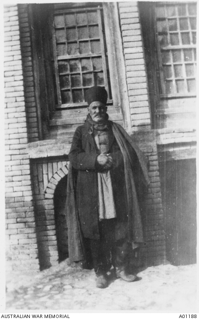 Portrait of Sayed Sherif Khan, a typical middle class Persian, a wood ...
