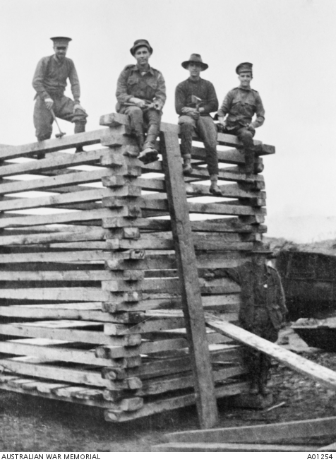 Men of the 1st Royal Australian Navy Bridging Train (RANBT) on the crib ...
