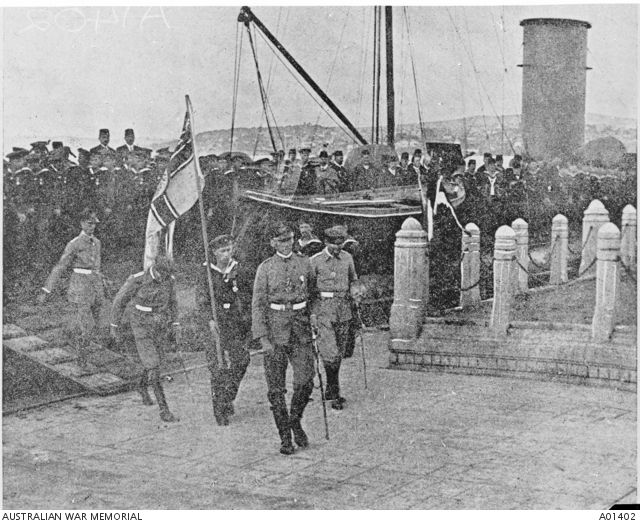 Captured German photograph showing the arrival of the officers who ...