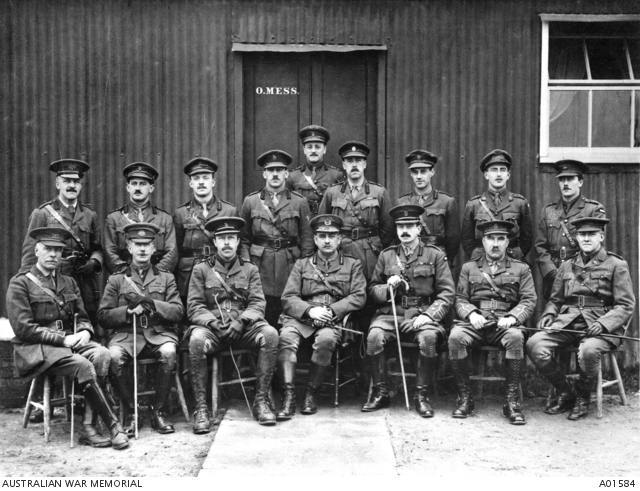 Group portrait of men of 3rd Australian Division Headquarters before ...