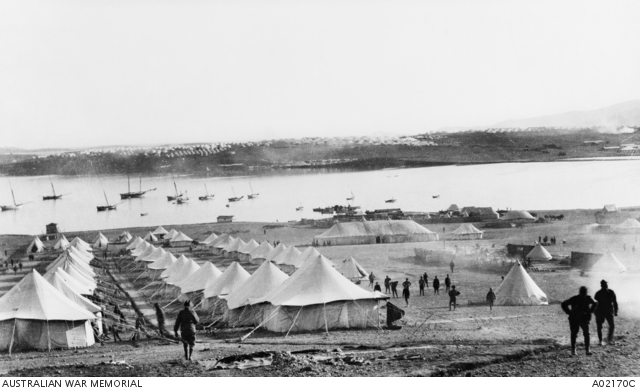 View of Mudros Harbour on the Greek island of Lemnos near the Turkish ...