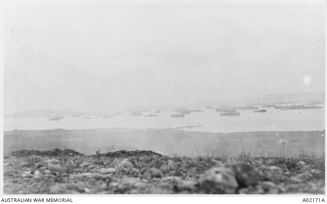View of Mudros Harbour on the Greek island of Lemnos near the Turkish ...