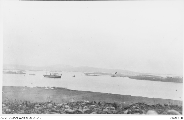 View of Mudros Harbour on the Greek island of Lemnos near the Turkish ...