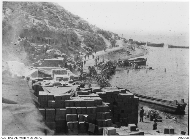 Anzac beach, taken from the east. 1st Australian Casualty Clearing ...