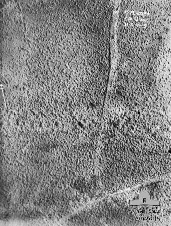 An aerial view of the road leading out of the north east corner of ...