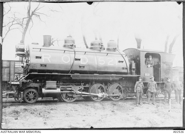 An American Baldwin engine, ROD 1521, at Conchil-le-Temple, which was ...