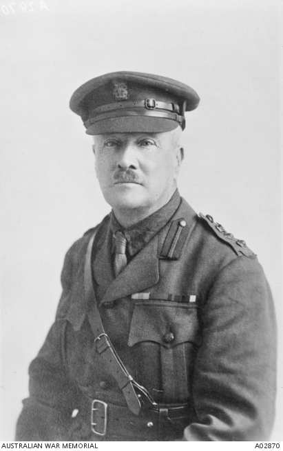 Studio portrait of Colonel A H Sturdee CMG VD. | Australian War Memorial