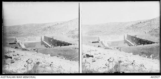 View of one of the three pools forming King Solomon's Pools. During the ...