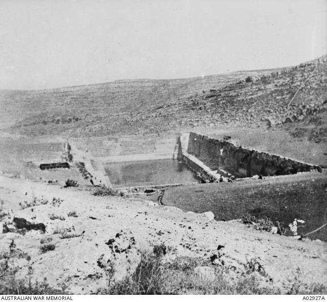 View of one of the three pools forming King Solomon's Pools. During the ...